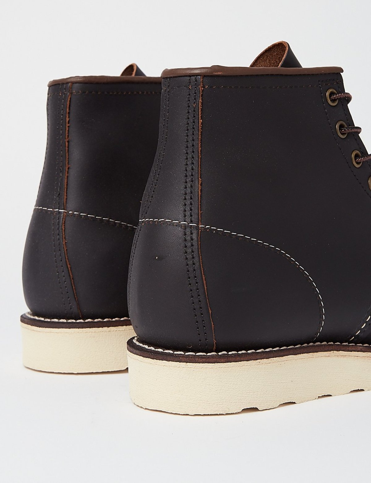 Red Wing Shoes Heritage Work 6" Moc Toe Boot - Black | Garmentory