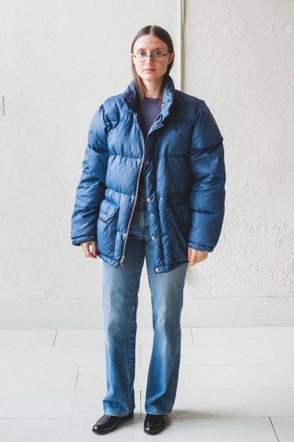 VINTAGE DOWN JACKET - Blue | Garmentory