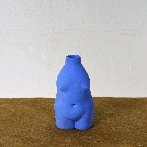 Rachel Saunders Ceramics Woman Vase - Matisse Blue | Garmentory