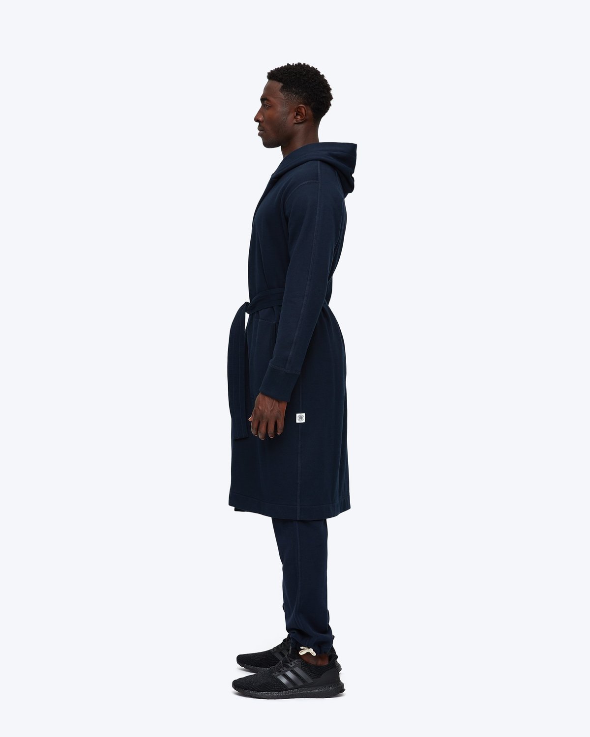 Reigning Champ terry applique robe - navy | Garmentory