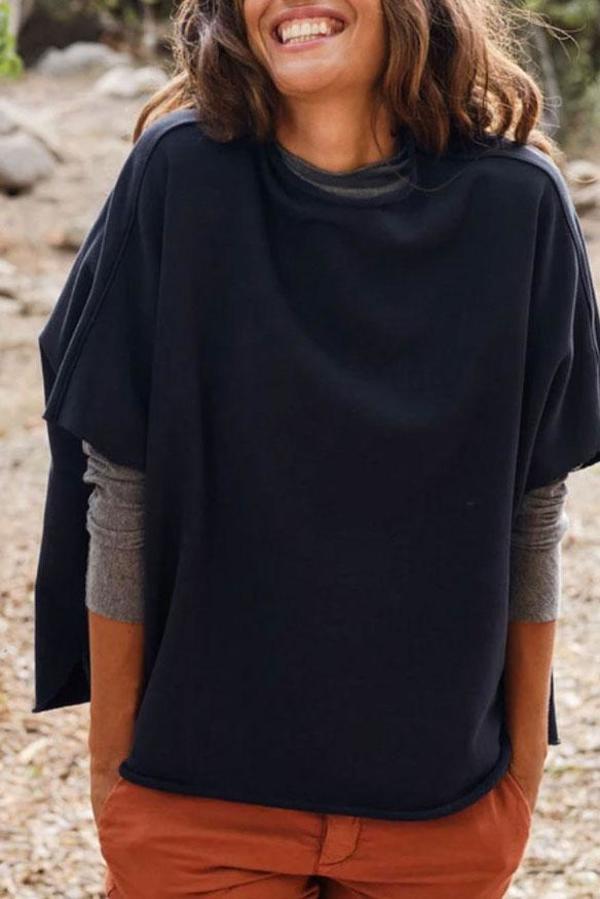 Frank & Eileen Funnel Neck Capelet - British Royal Navy | Garmentory