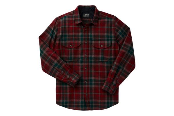 Filson Northwest Wool Shirt - Oxblood Forest Brown | Garmentory