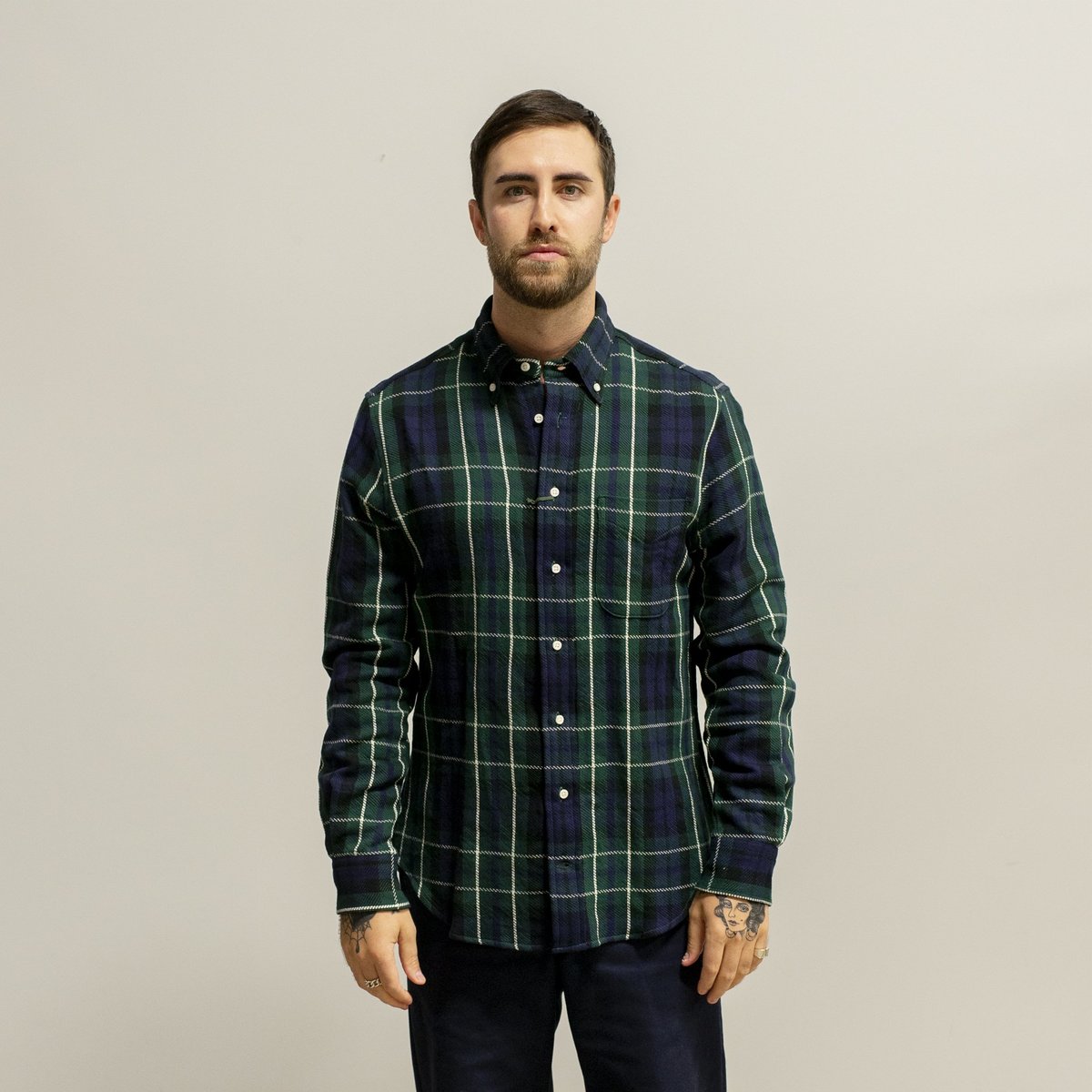 Gitman Bros. Gitman Vintage Triple Yarn Flannel - Blackwatch | Garmentory