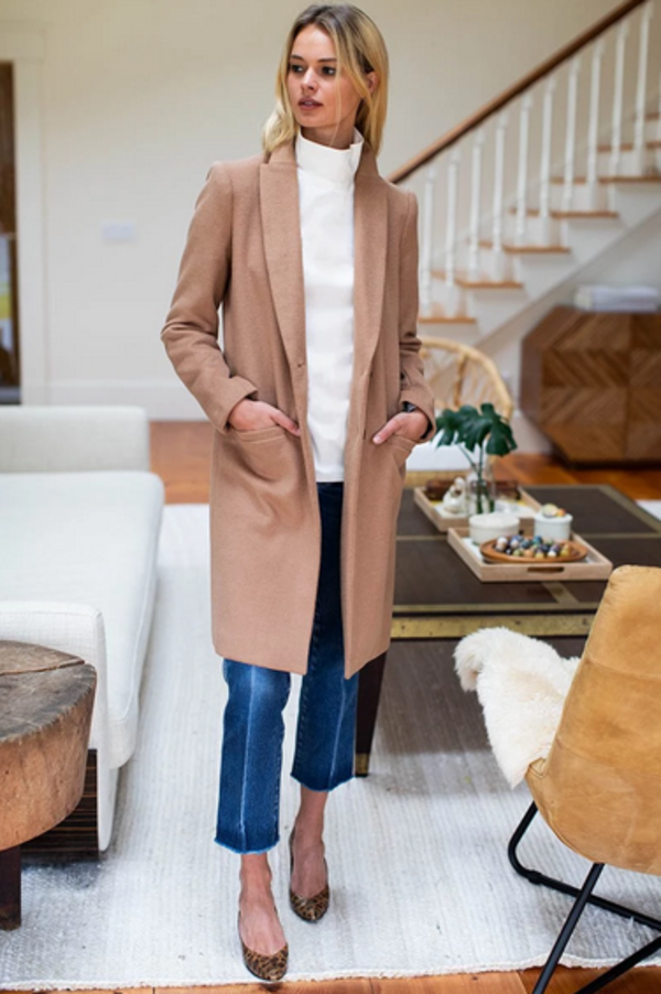 Emerson Fry Tailored Coat - Camel | Garmentory