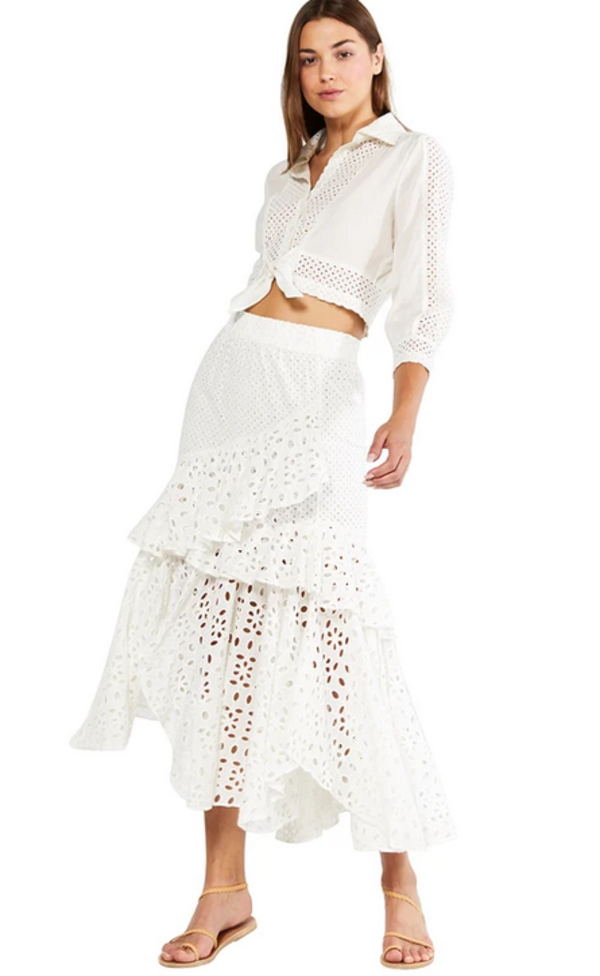 Misa Los Angeles Joseva Skirt - Ivory | Garmentory