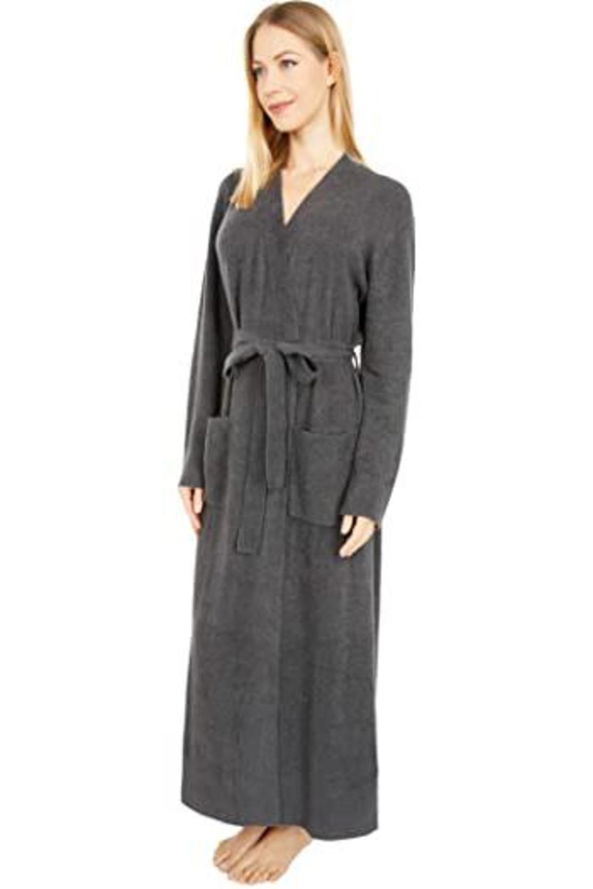 Barefoot Dreams Long Robe - Carbon Grey | Garmentory