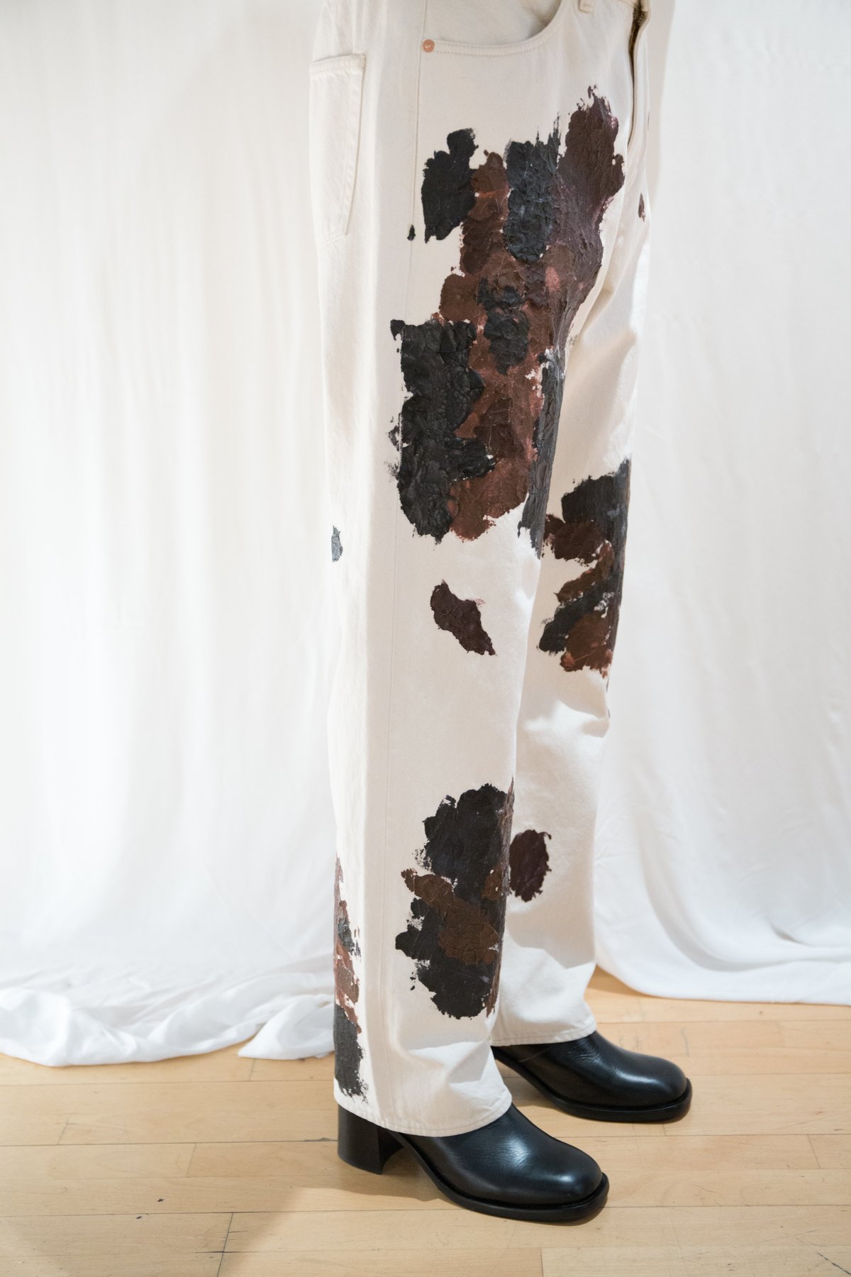 Our Legacy Dirty Denim Formal Cut Jeans - Cracked Color | Garmentory