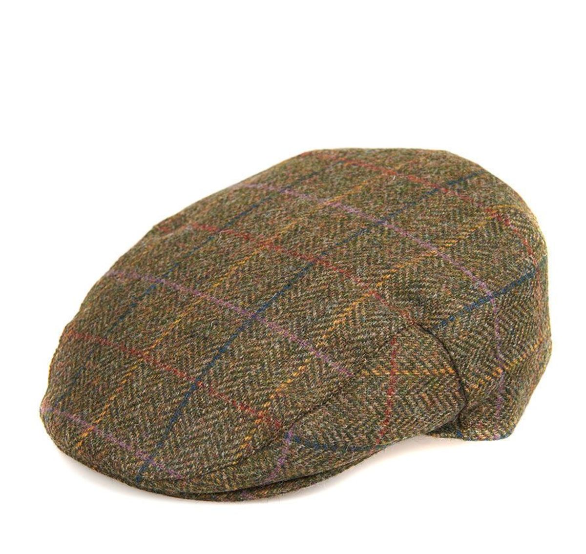 BARBOUR MOONS TWEED CAP - Green Herringbone | Garmentory