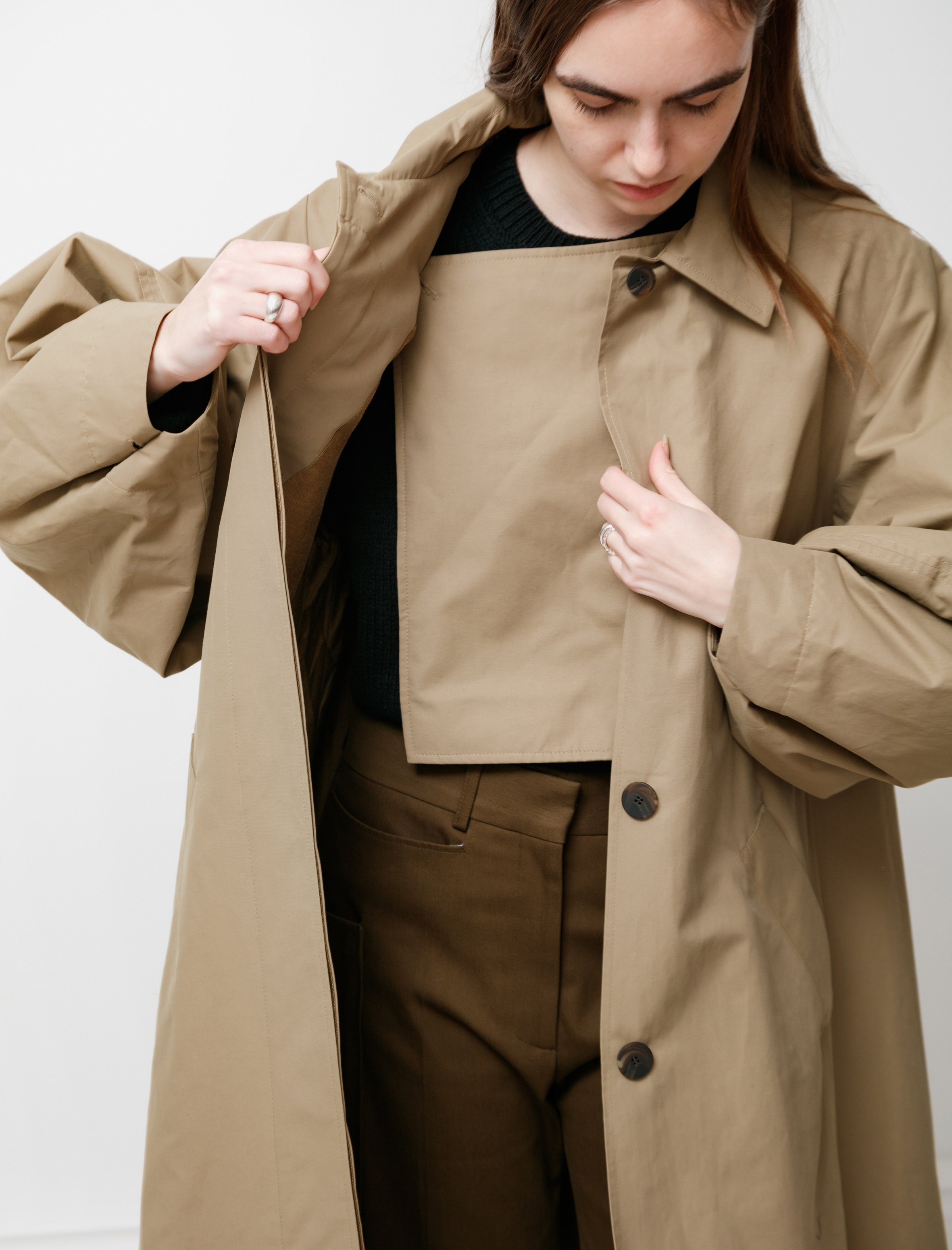 Studio Nicholson Tadao Coat - Almond | Garmentory