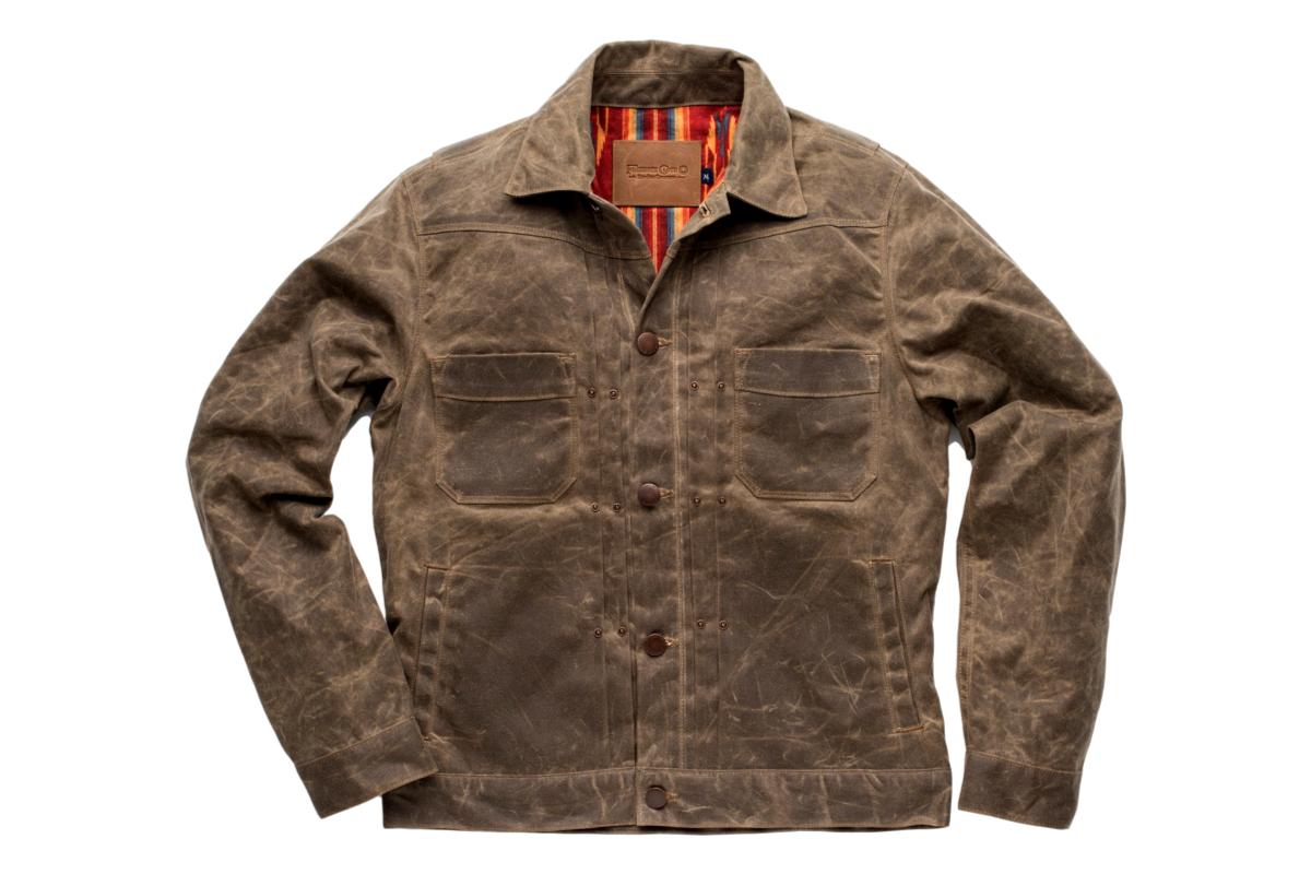Freenote Cloth Riders Jacket Waxed Canvas Oak | Garmentory