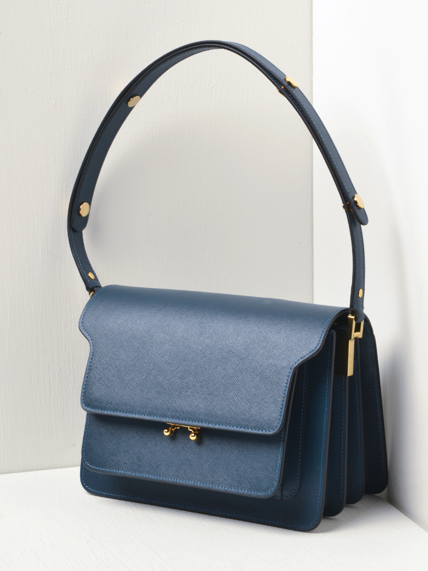 Marni MEDIUM TRUNK BAG - ORION BLUE | Garmentory