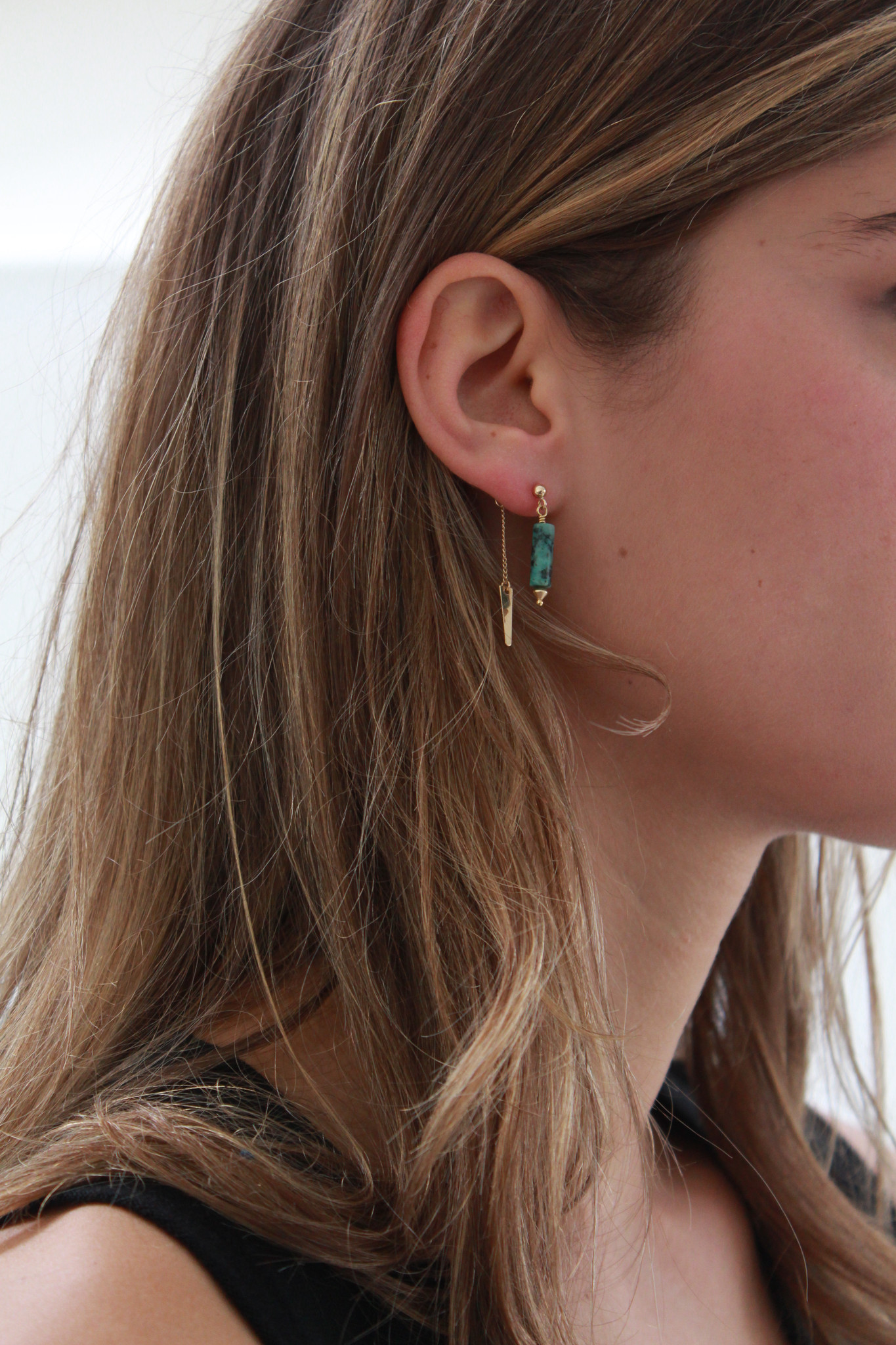 Petite Grand PG Turquoise Double Drop Earrings | Garmentory