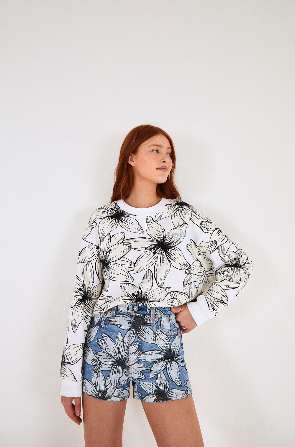 Levi's x Farm Rio Ribcage Short - Tropical Flower | Garmentory