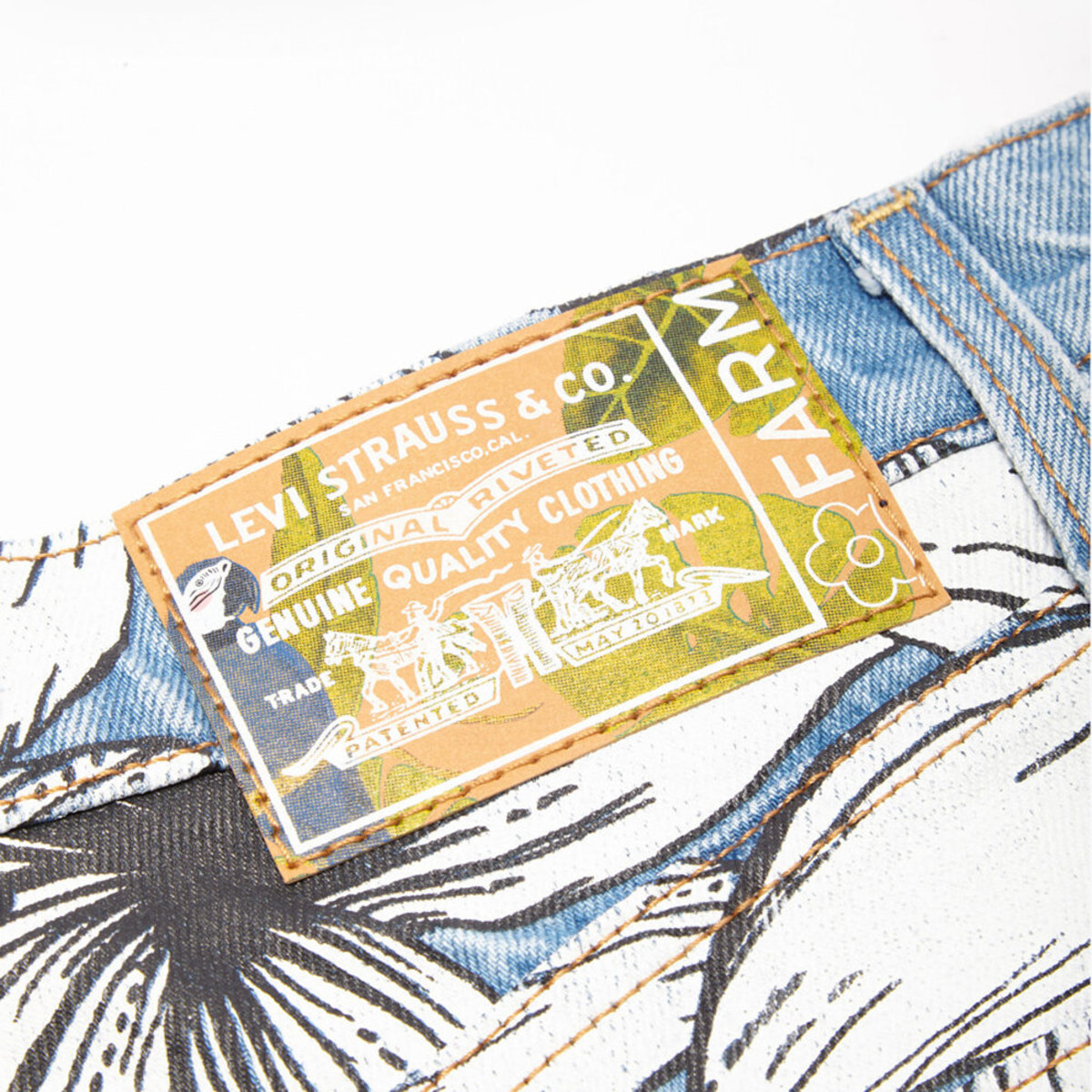 Levi's x Farm Rio Ribcage Short - Tropical Flower | Garmentory