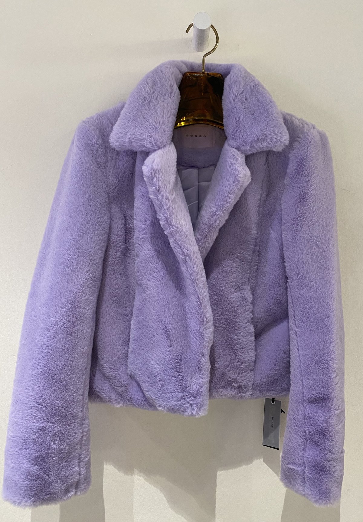 BlankNYC Faux Fur Jacket - Lilac | Garmentory