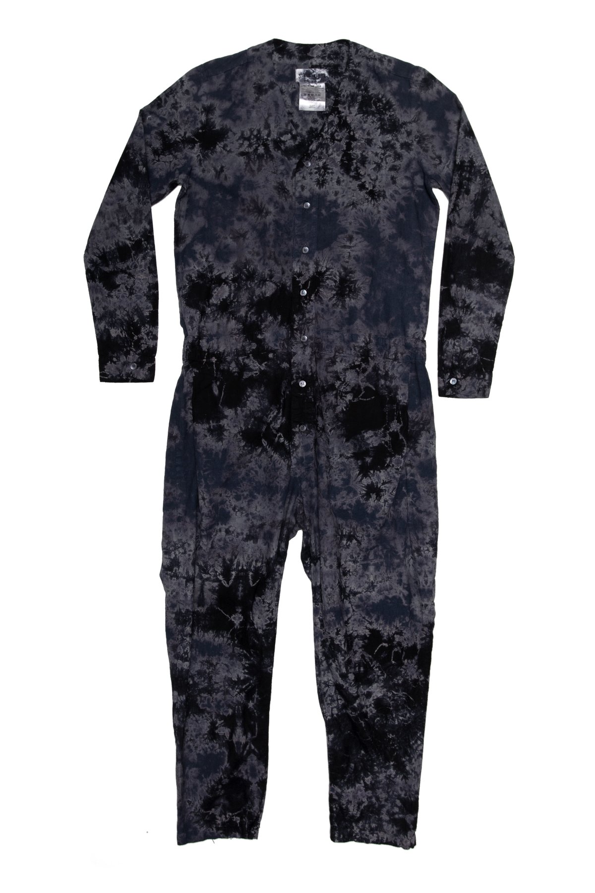 SEEKER Jumpsuit - Tri-Color Black Indigo Tie Dye | Garmentory