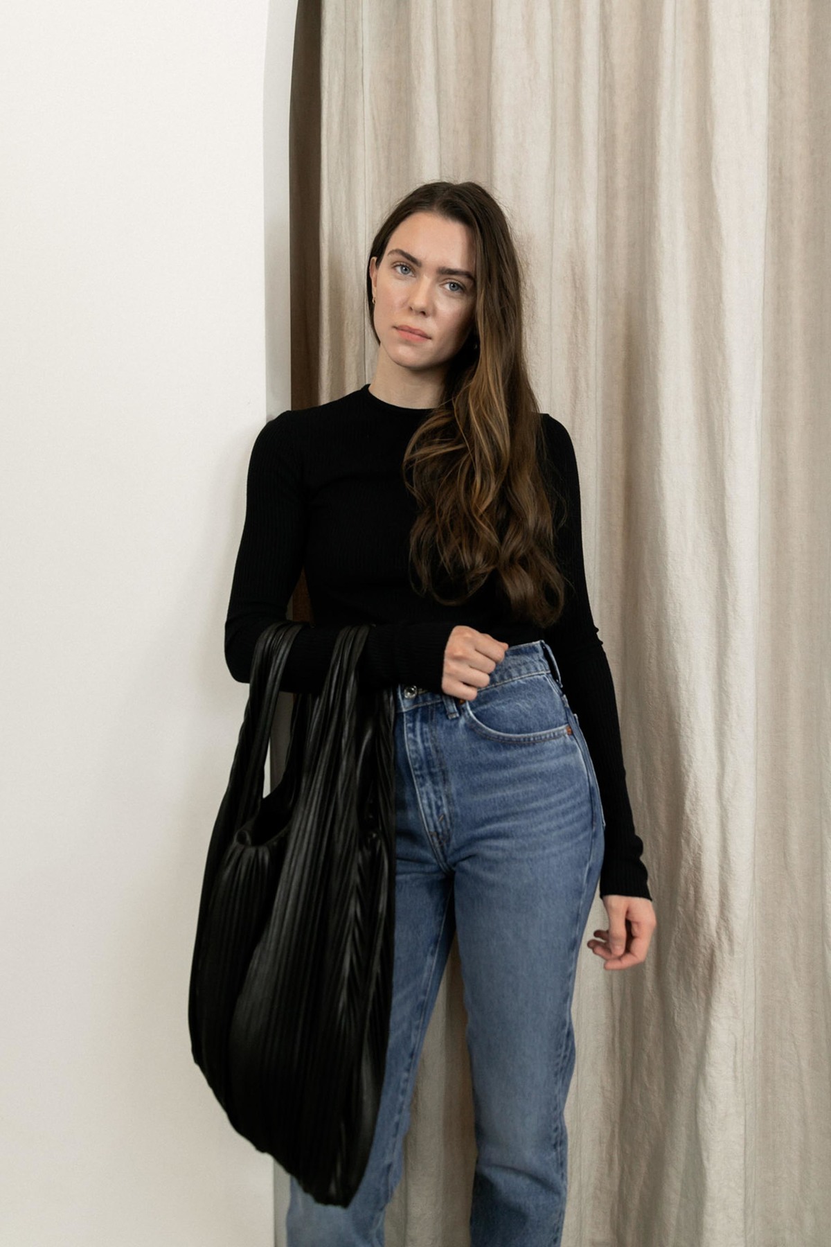 Nanushka Jo Pleated Vegan Leather Bag | Garmentory