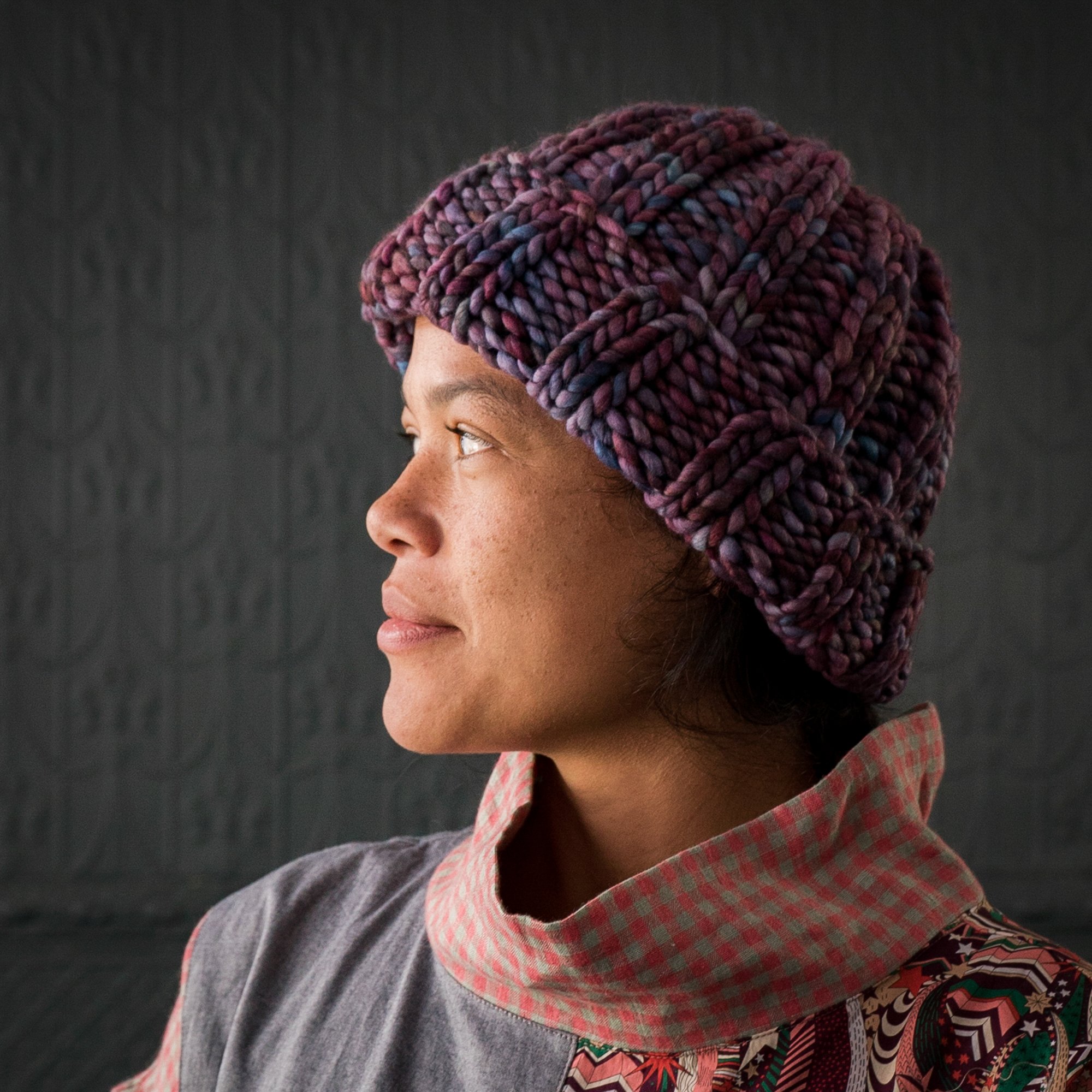 Pamela Mayer Chunky Hat - Berry Multi | Garmentory