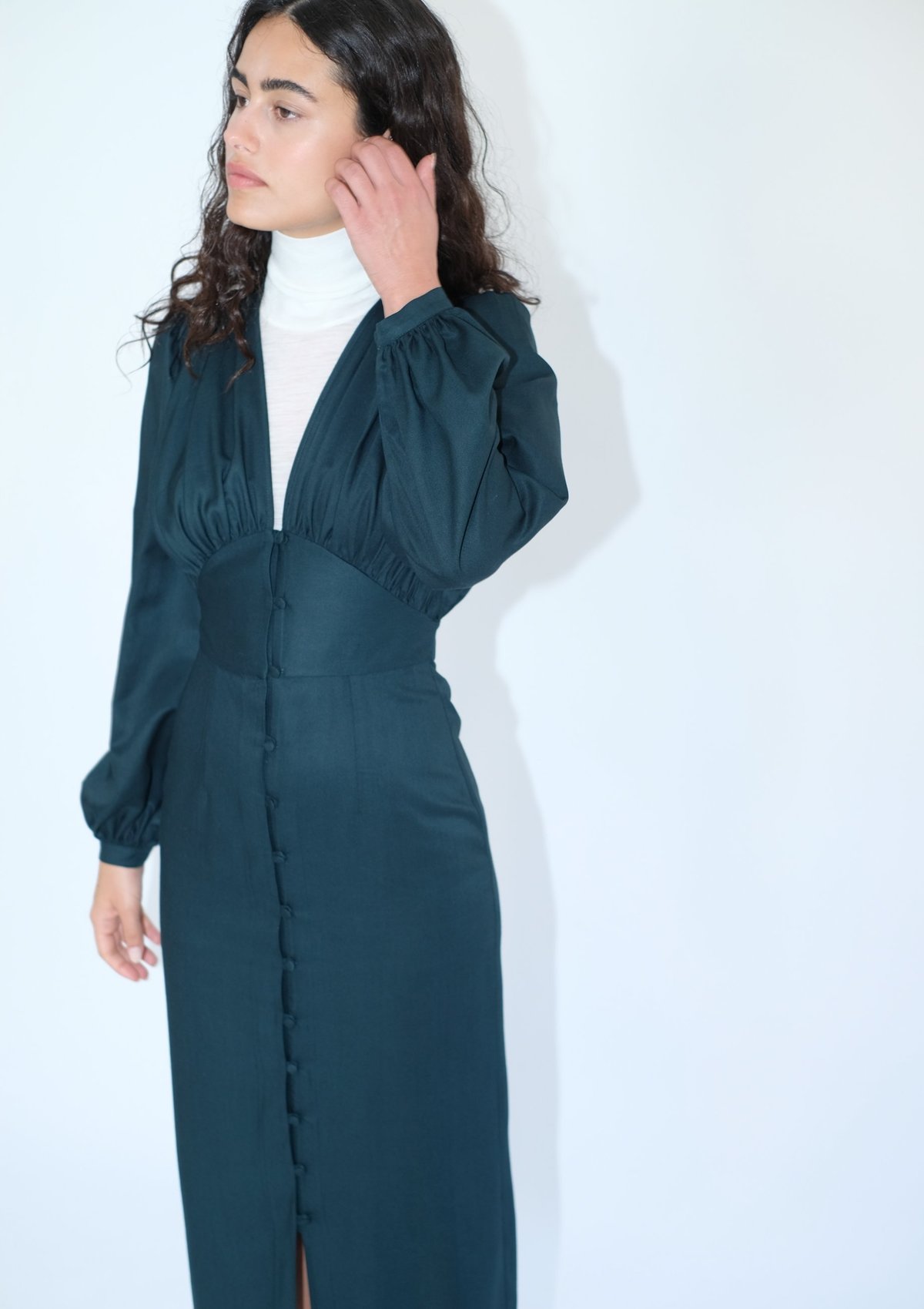 OhSevenDays Lola Dress - Prussian Teal | Garmentory