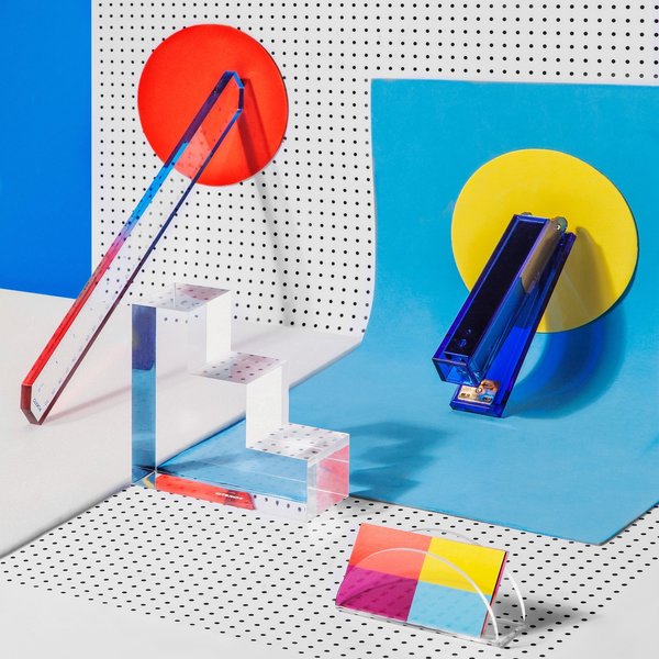 Poketo Acrylic Step Bookends - clear | Garmentory