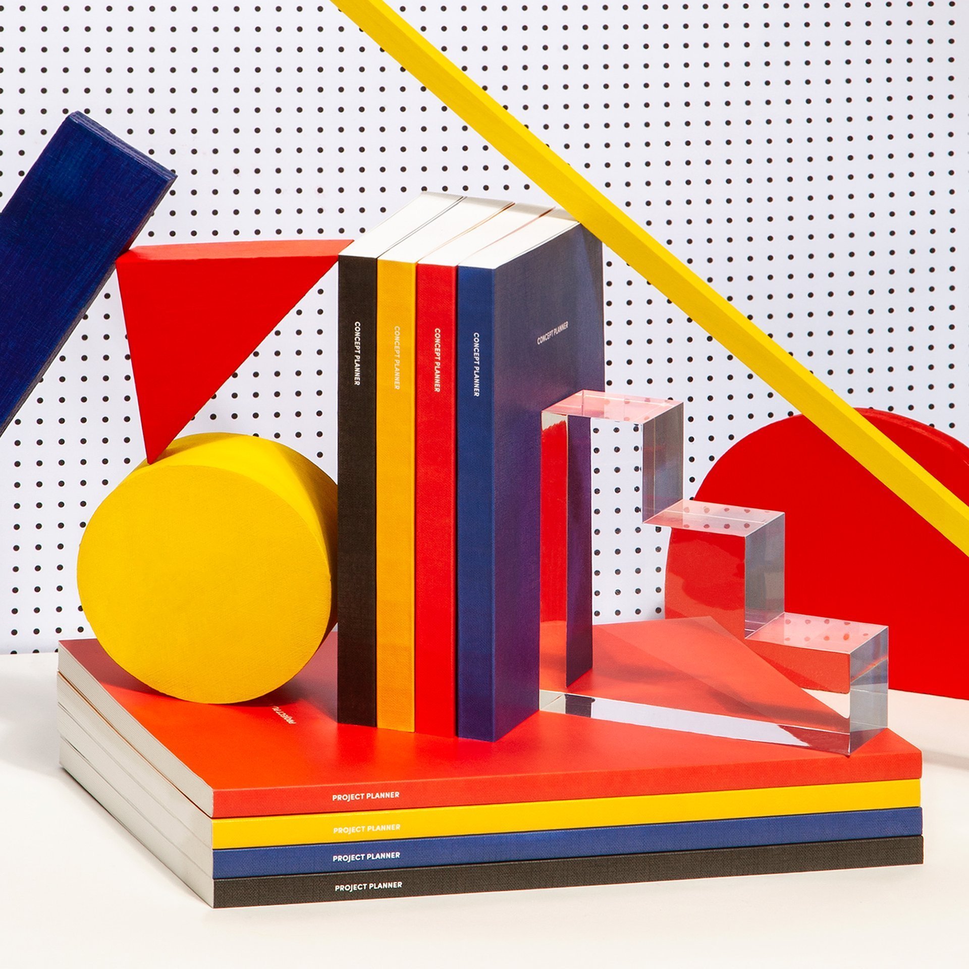 Poketo Acrylic Step Bookends - clear | Garmentory