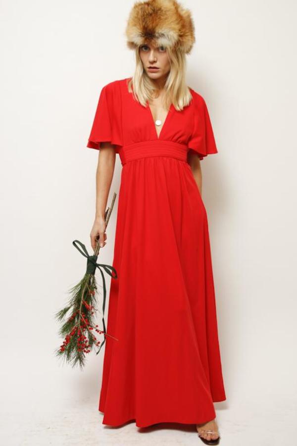 VINTAGE CHERRY RED 70’S MAXI DRESS | Garmentory