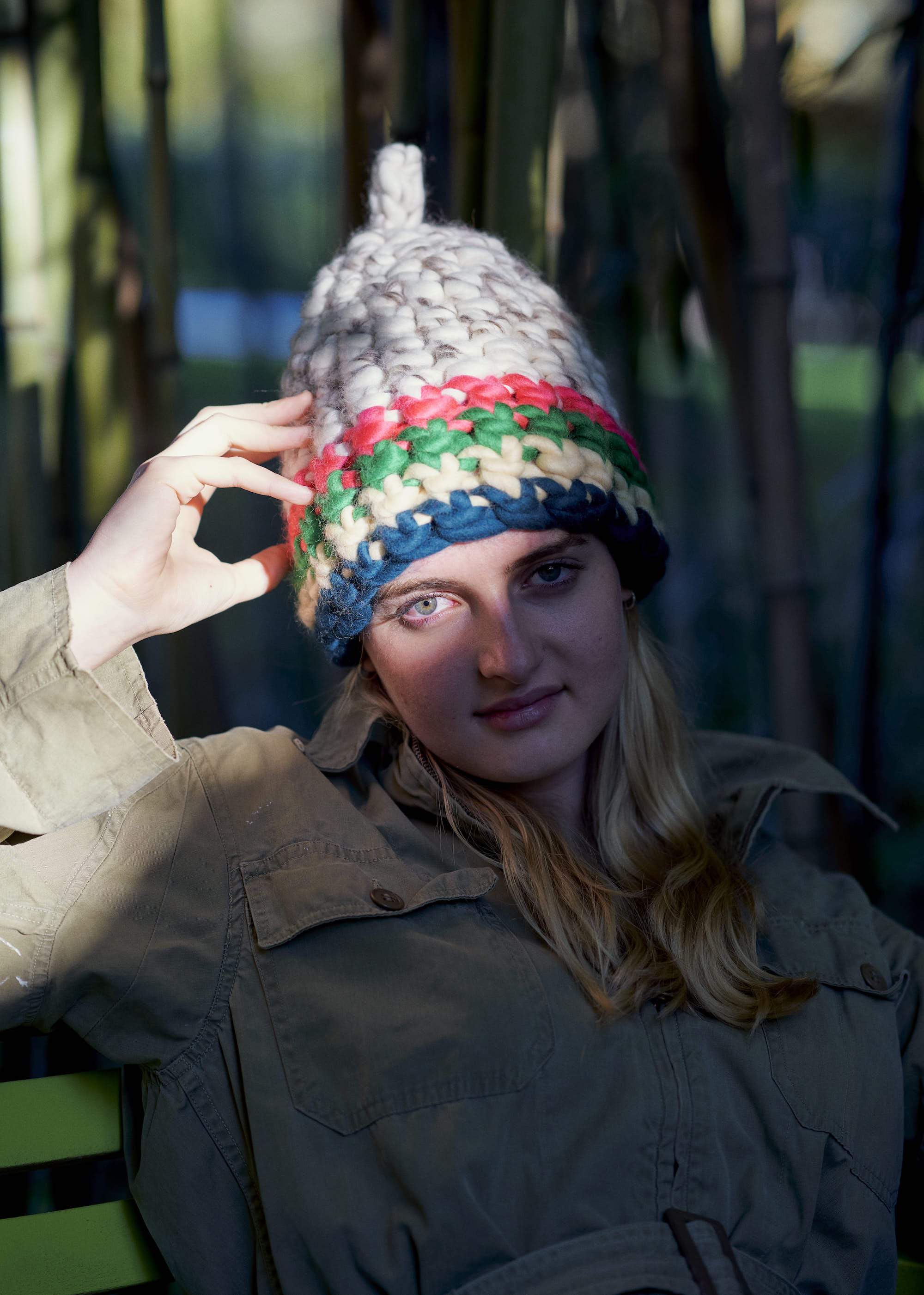 Mischa Lampert block nip beanies - Tartan stripe | Garmentory