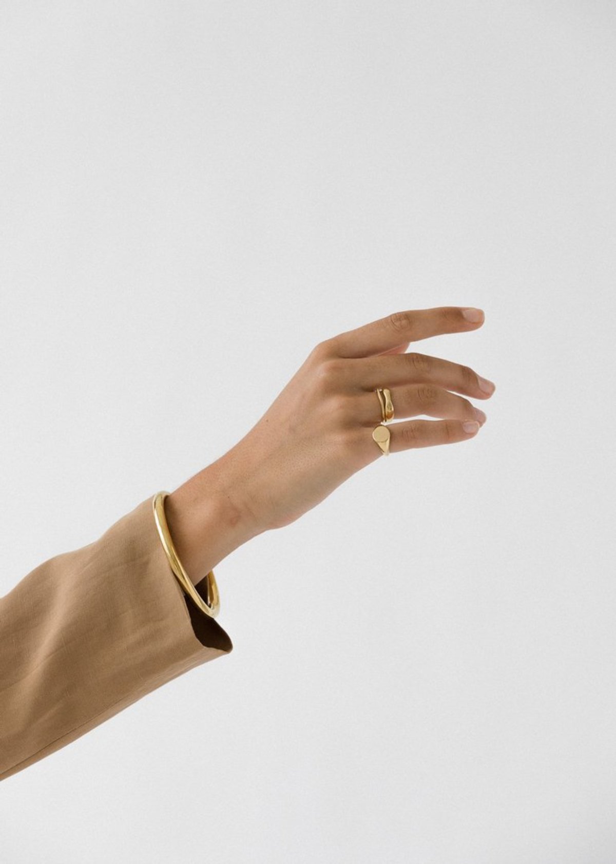 Flash Jewelry Waves Ring Set - 14k Vermeil | Garmentory