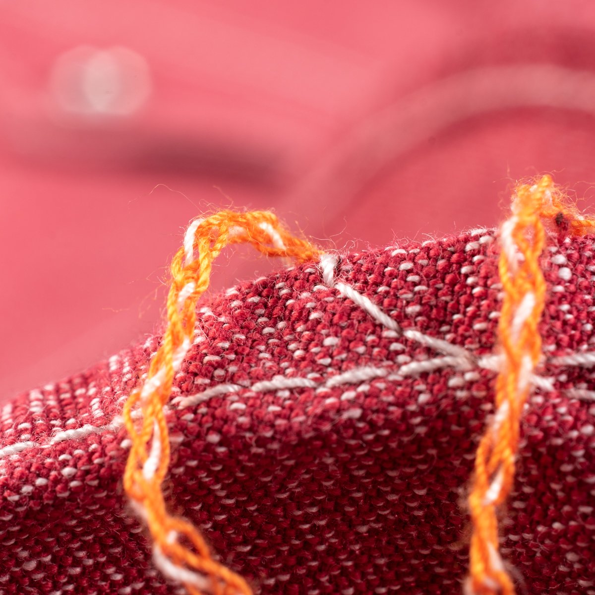 Iron Heart Mock Twist Selvedge Western Shirt - Red | Garmentory