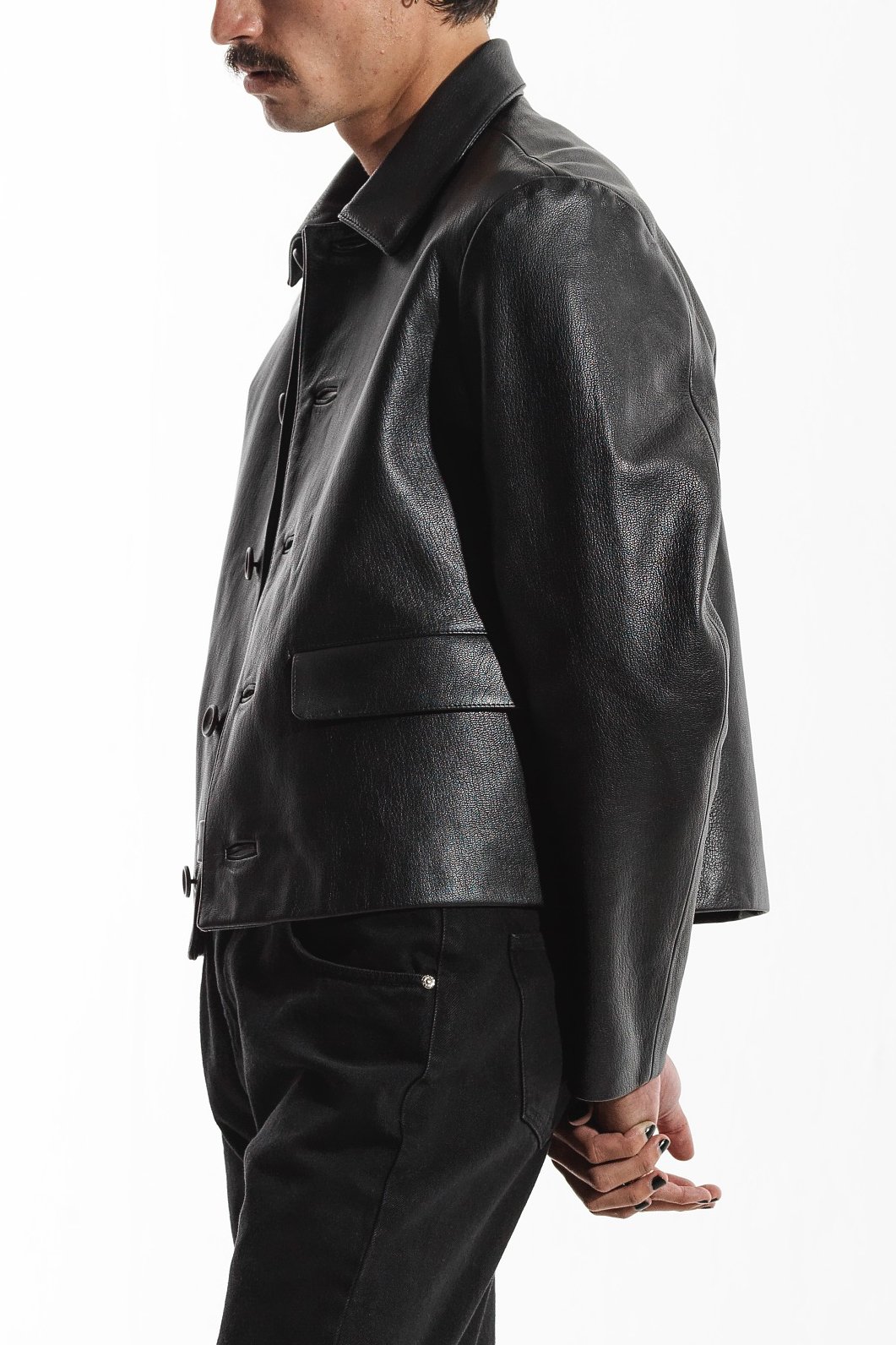SECOND/LAYER Mad Dog Leather Jacket - Black | Garmentory