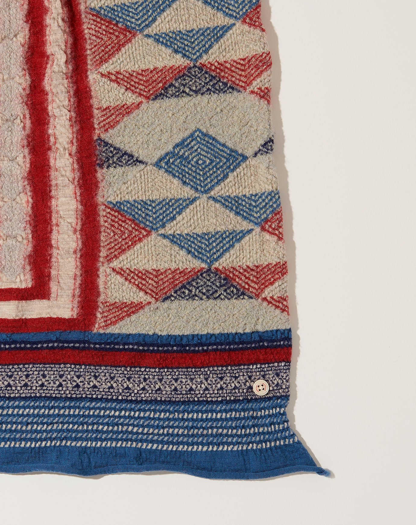 Kapital Patchwork Scarf - Red | Garmentory