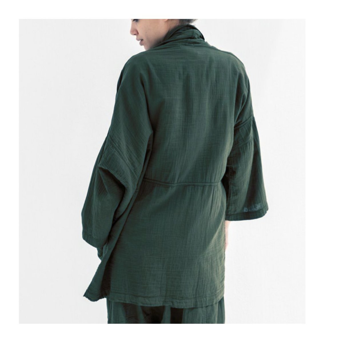 Atelier Delphine Haori Coat - Forest | Garmentory