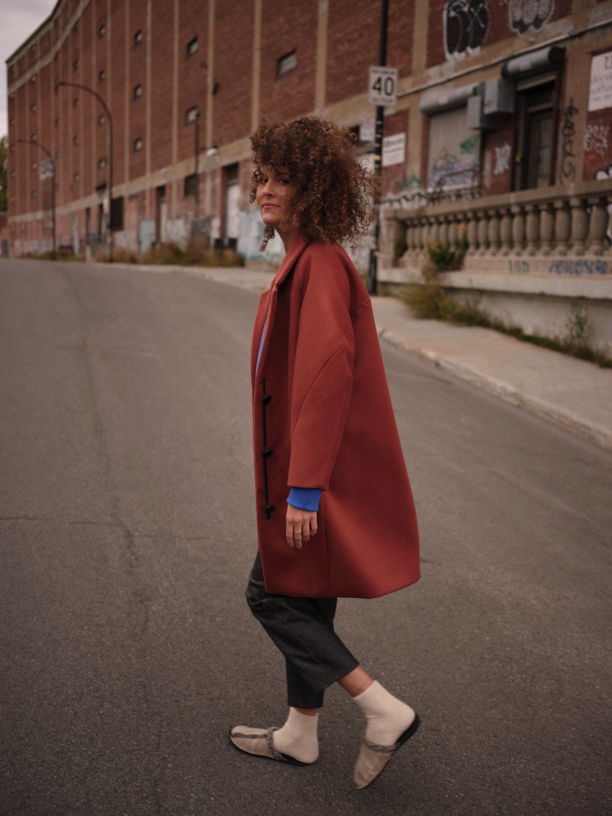 Odeyalo Elena Wool Coat - Brick | Garmentory