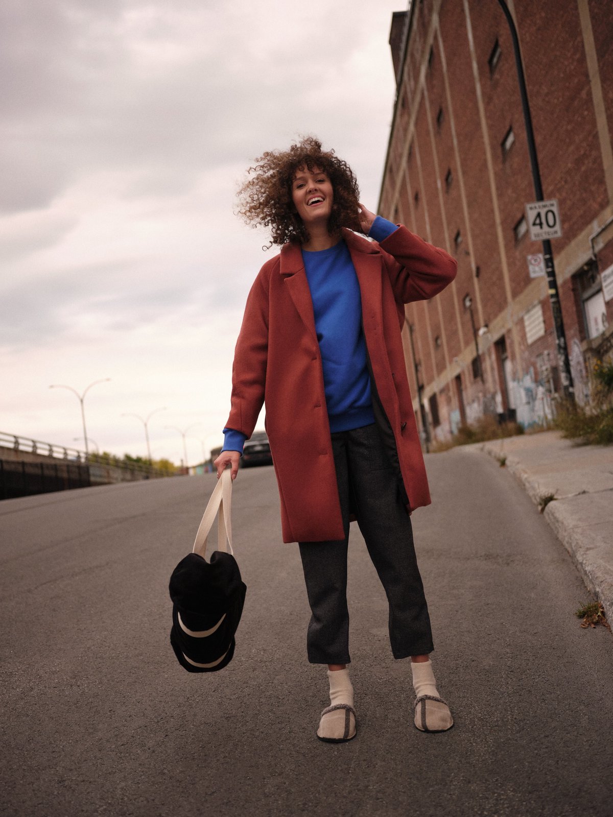 Odeyalo Elena Wool Coat - Brick | Garmentory