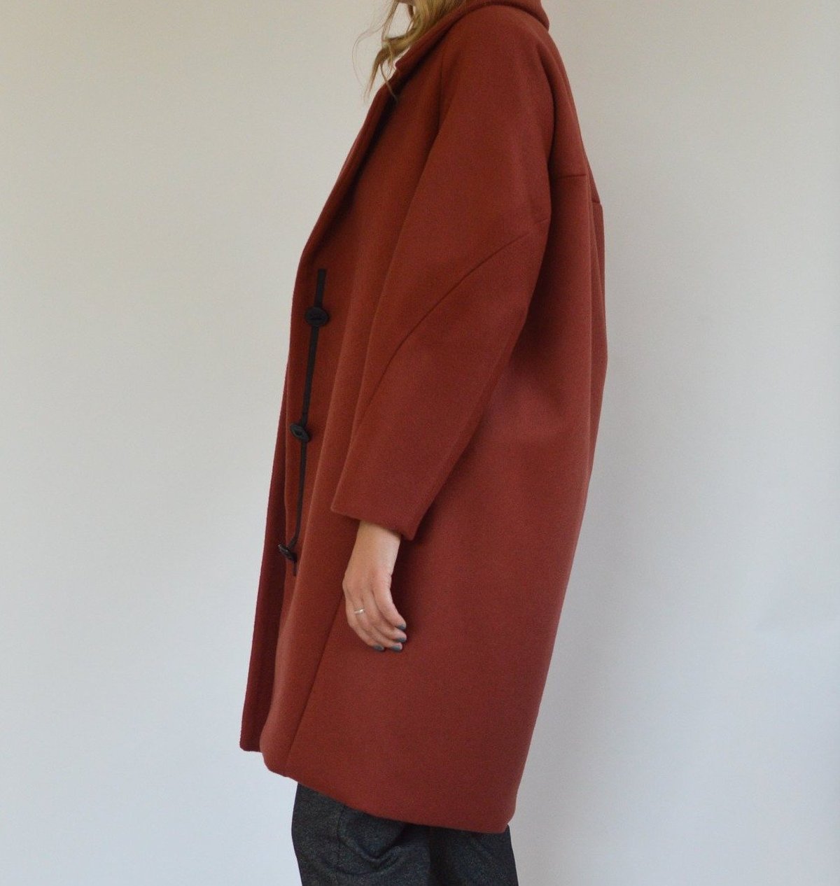 Odeyalo Elena Wool Coat - Brick | Garmentory