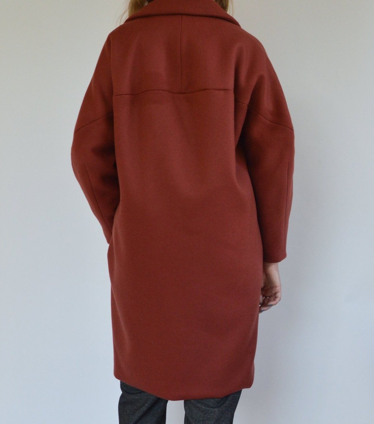 Odeyalo Elena Wool Coat - Brick | Garmentory