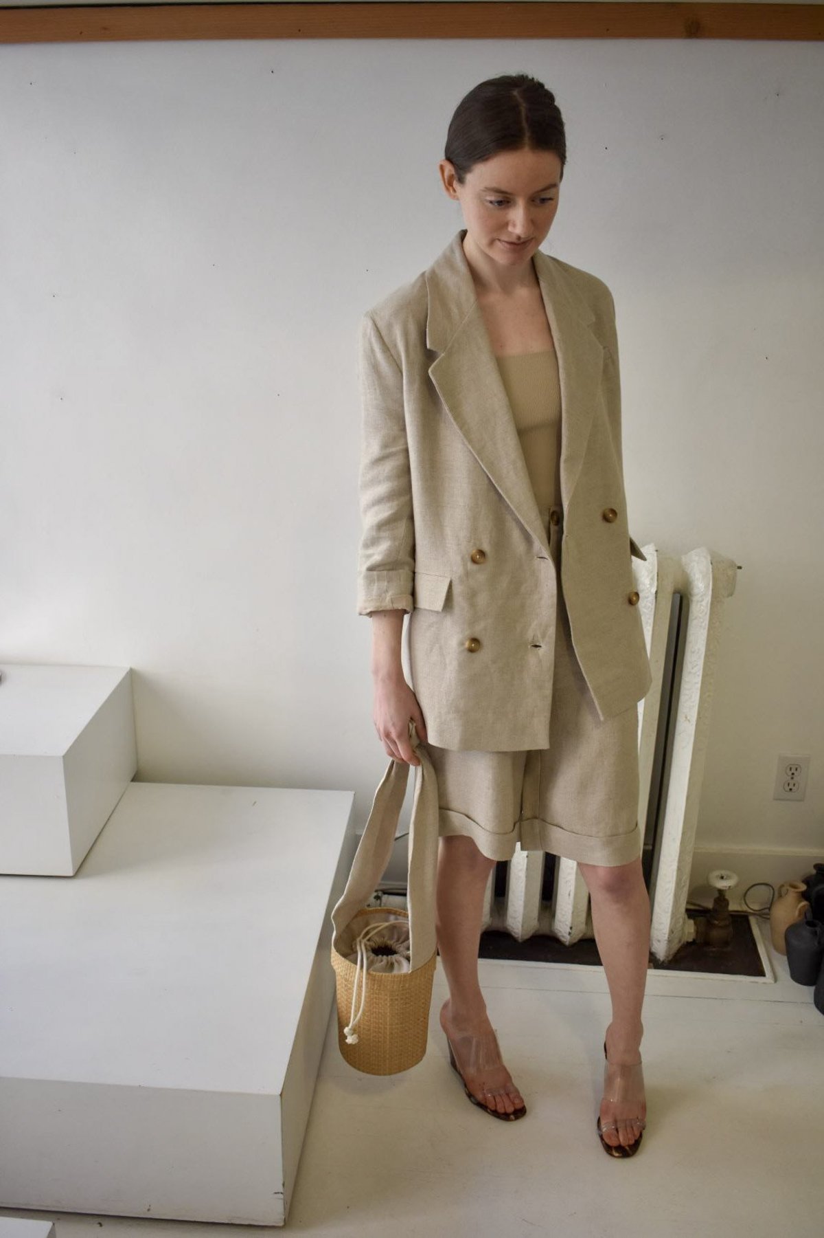 Rita Row Suit Shorts - Natural | Garmentory