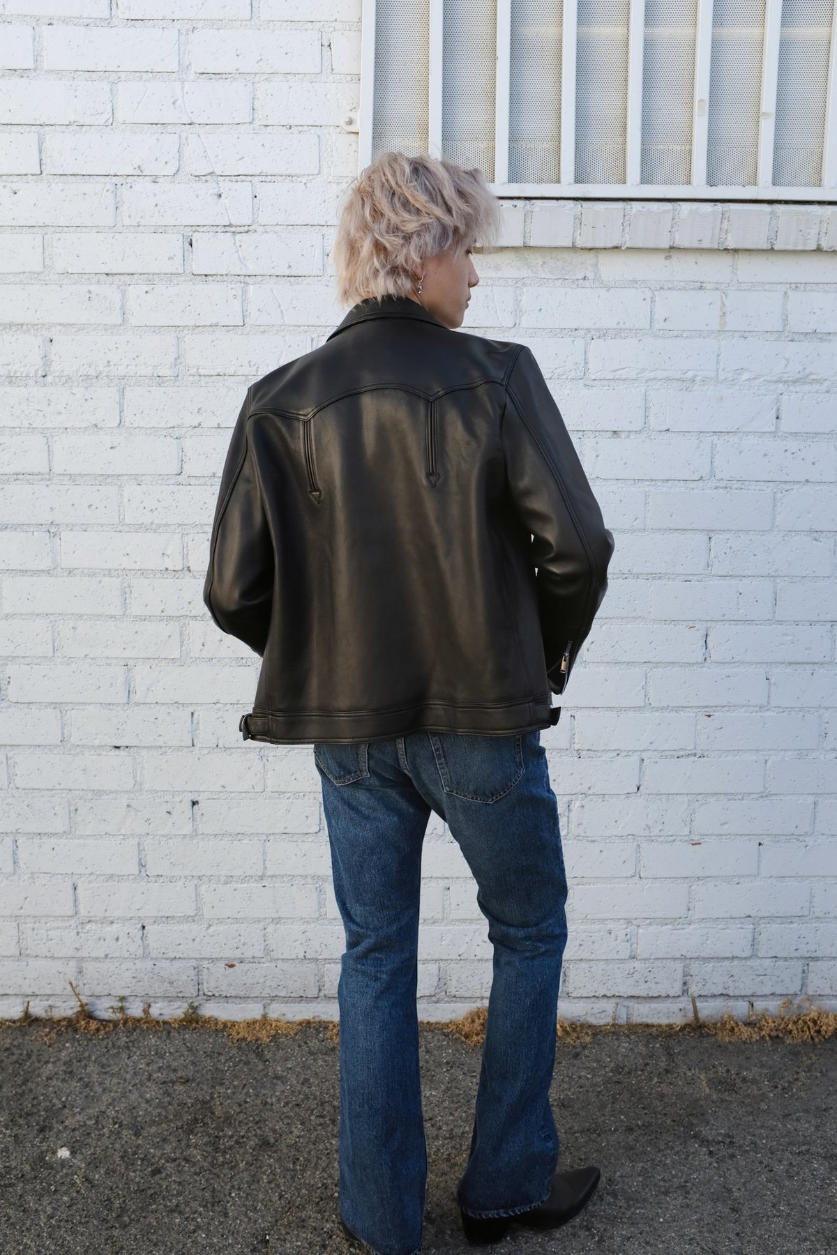 The Letters Indigo Washed 5 Pocket D Ring Boot Cut - Denim | Garmentory