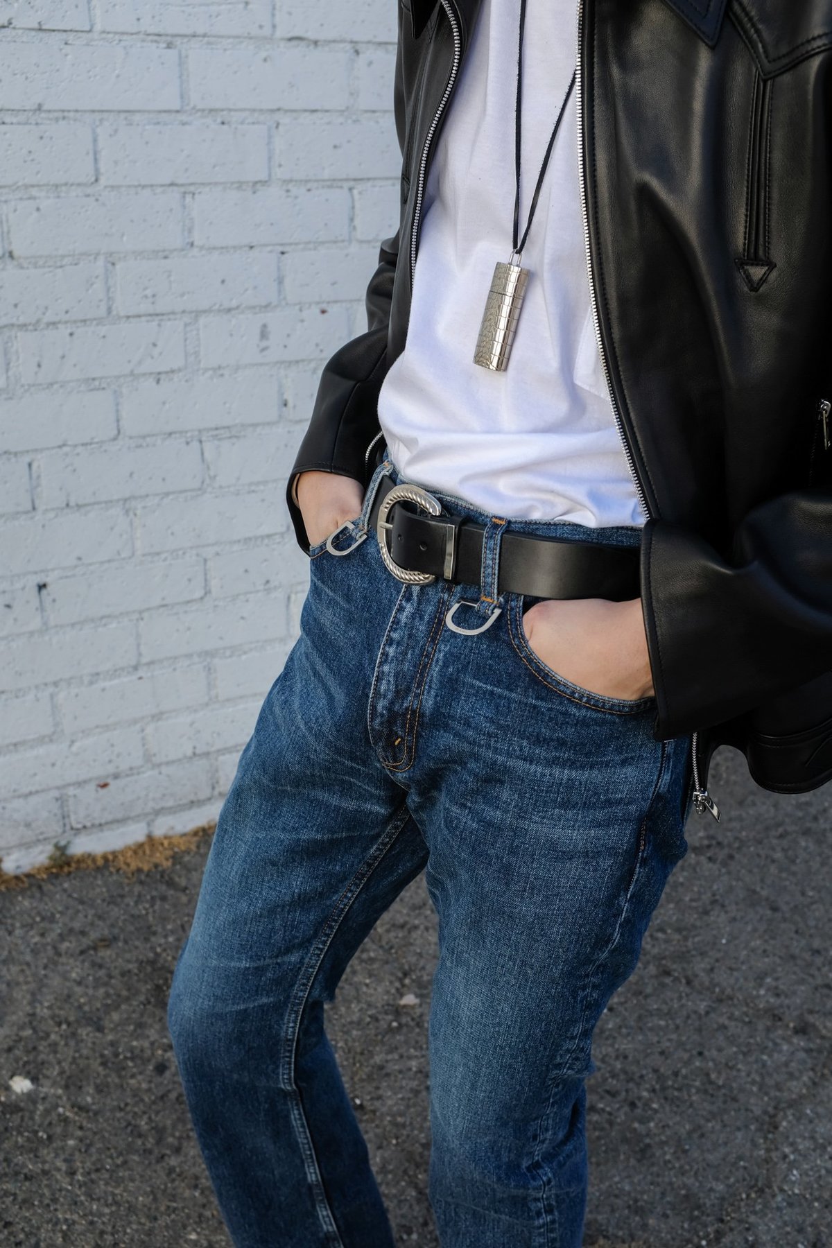 The Letters Indigo Washed 5 Pocket D Ring Boot Cut - Denim | Garmentory