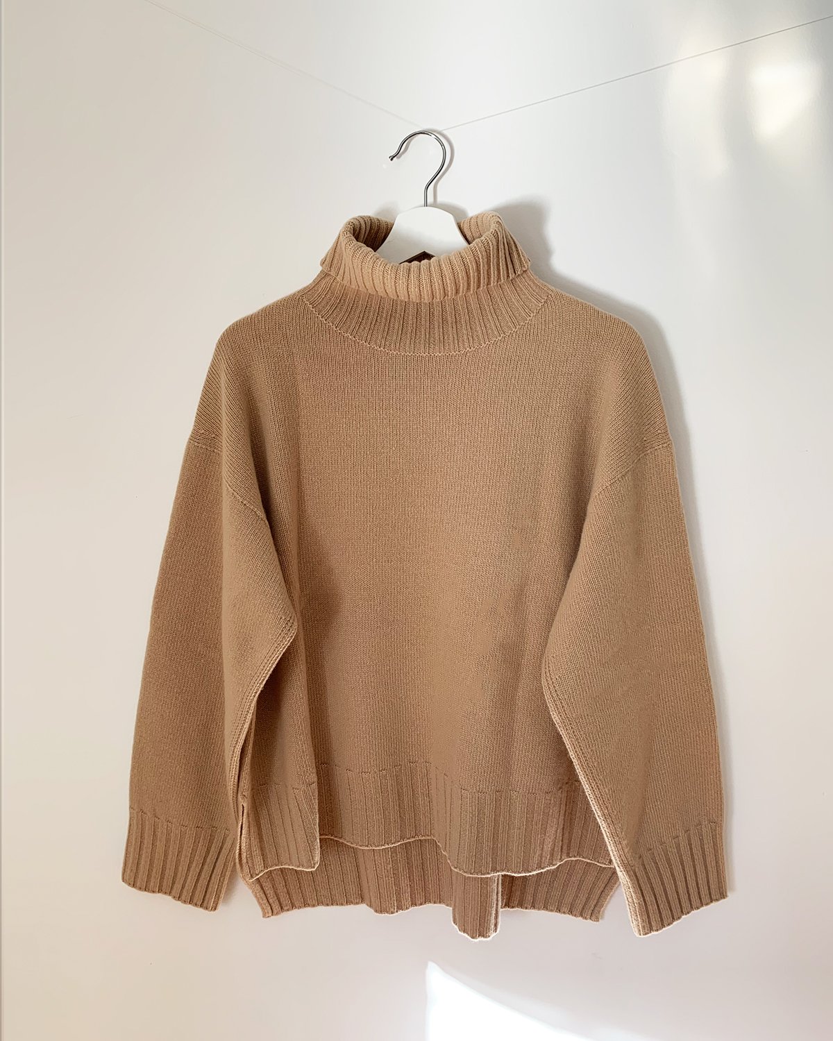 maran Casa Split Neck Turtleneck - Caramel | Garmentory