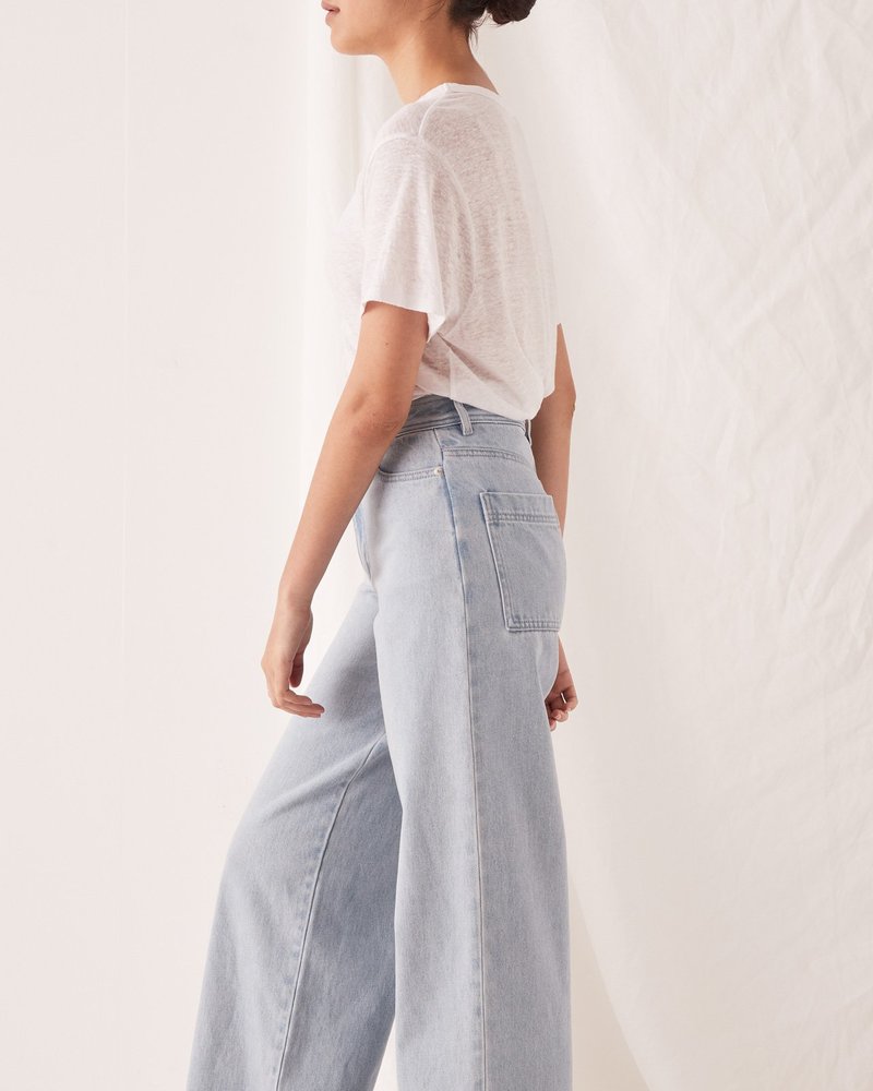 Assembly Label Wide Leg Jean - Pacific Blue | Garmentory