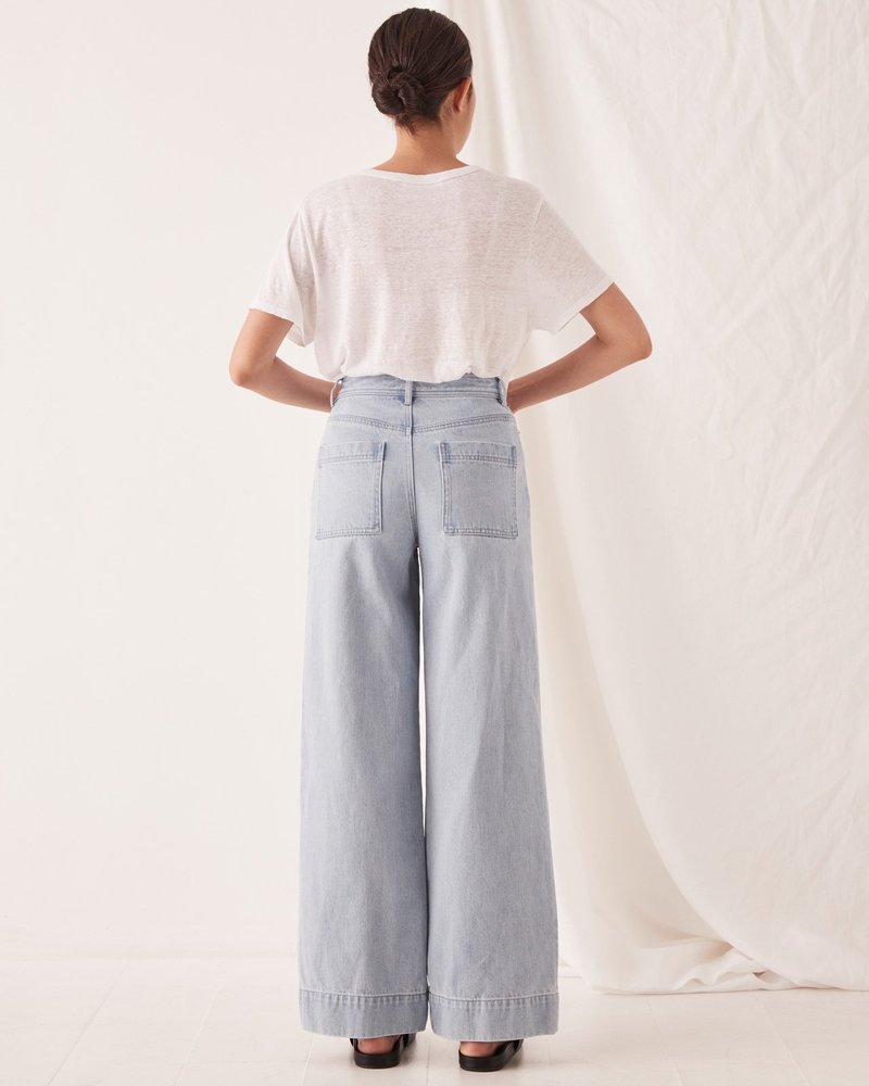 Assembly Label Wide Leg Jean - Pacific Blue | Garmentory