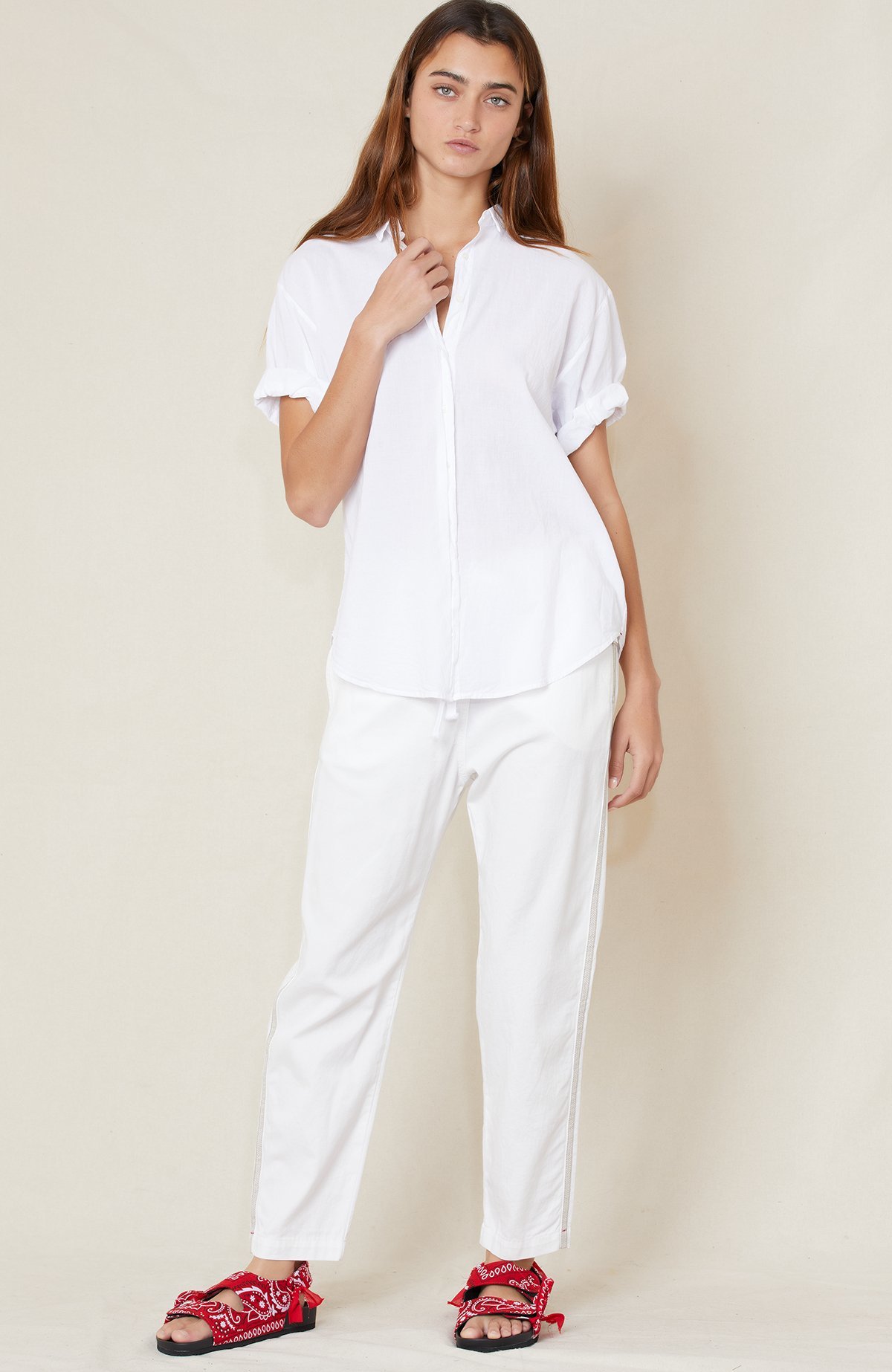 Arizona Love Aapache Bandana Sandals - APACHE RED BANDANA | Garmentory