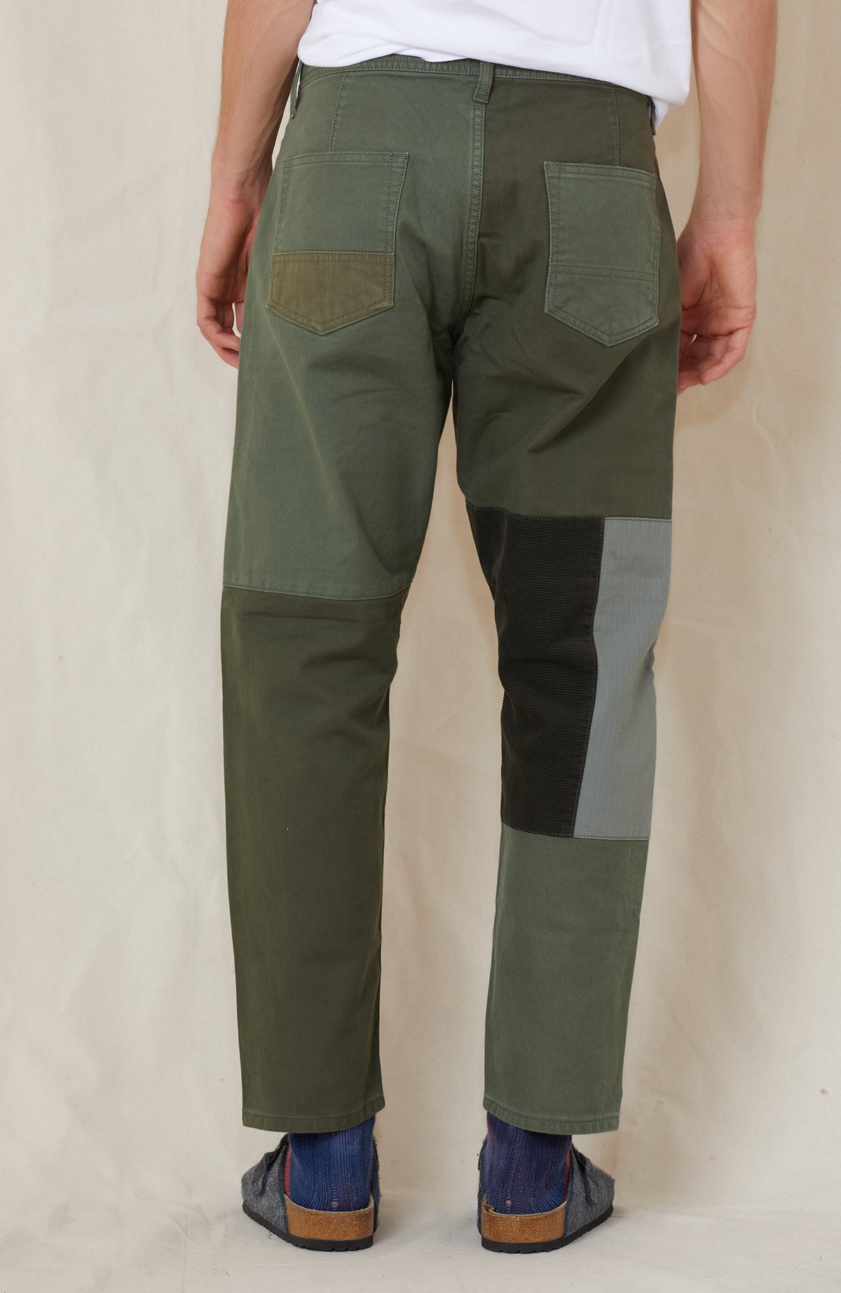 FDMTL Boro Patchwork Pants - RINSE KHAKI | Garmentory