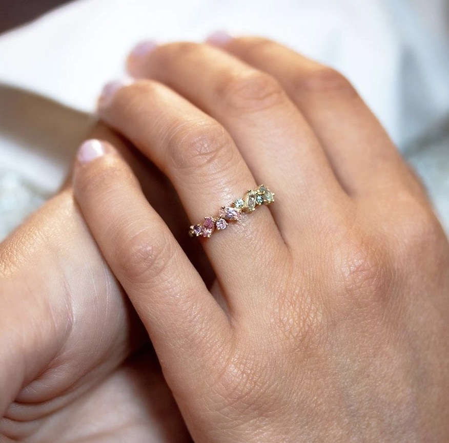 Ruta Reifen Fantasy Pastel Sapphire Ring - 14k Yellow Gold | Garmentory