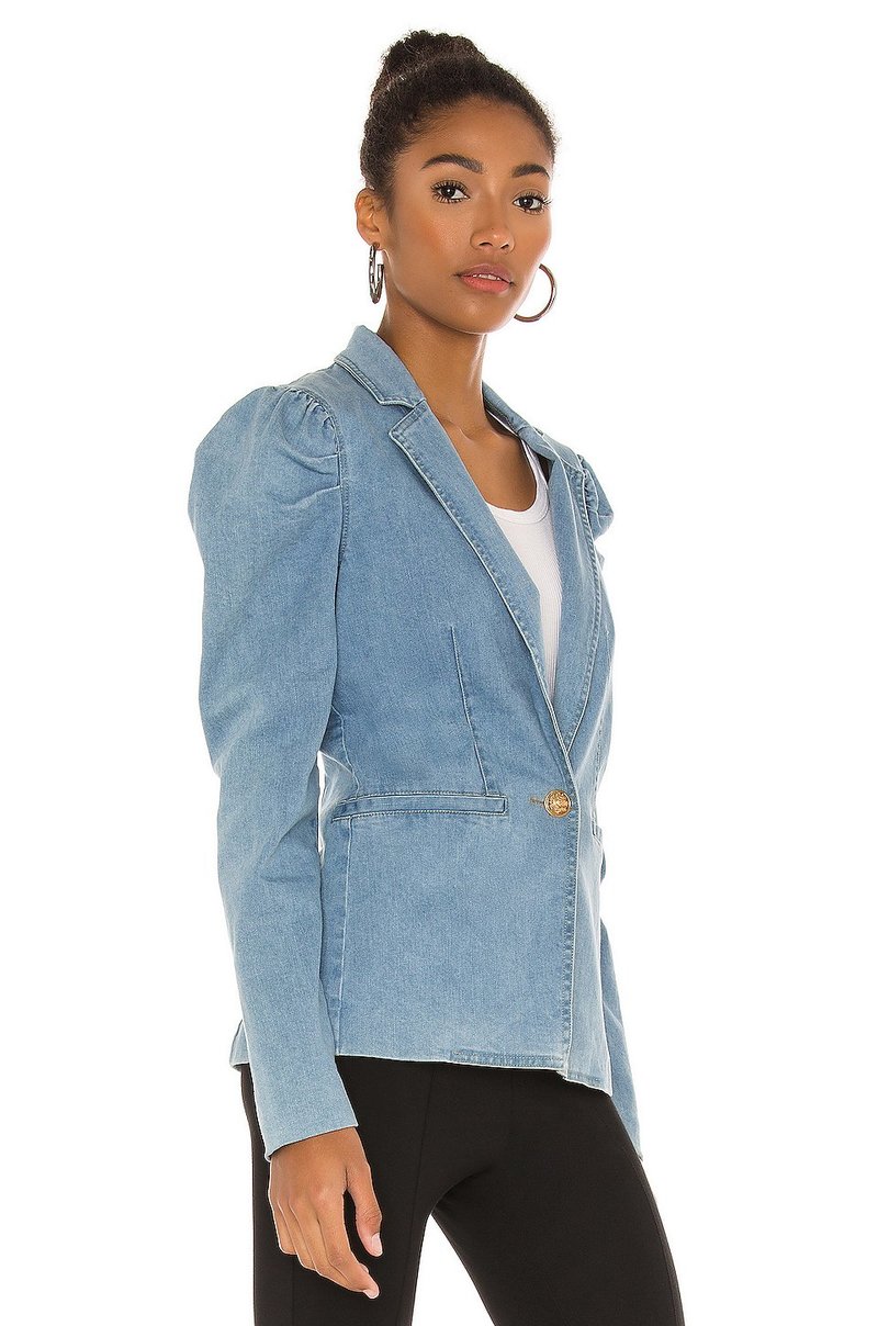 Central Park West Balsam Denim Blazer | Garmentory