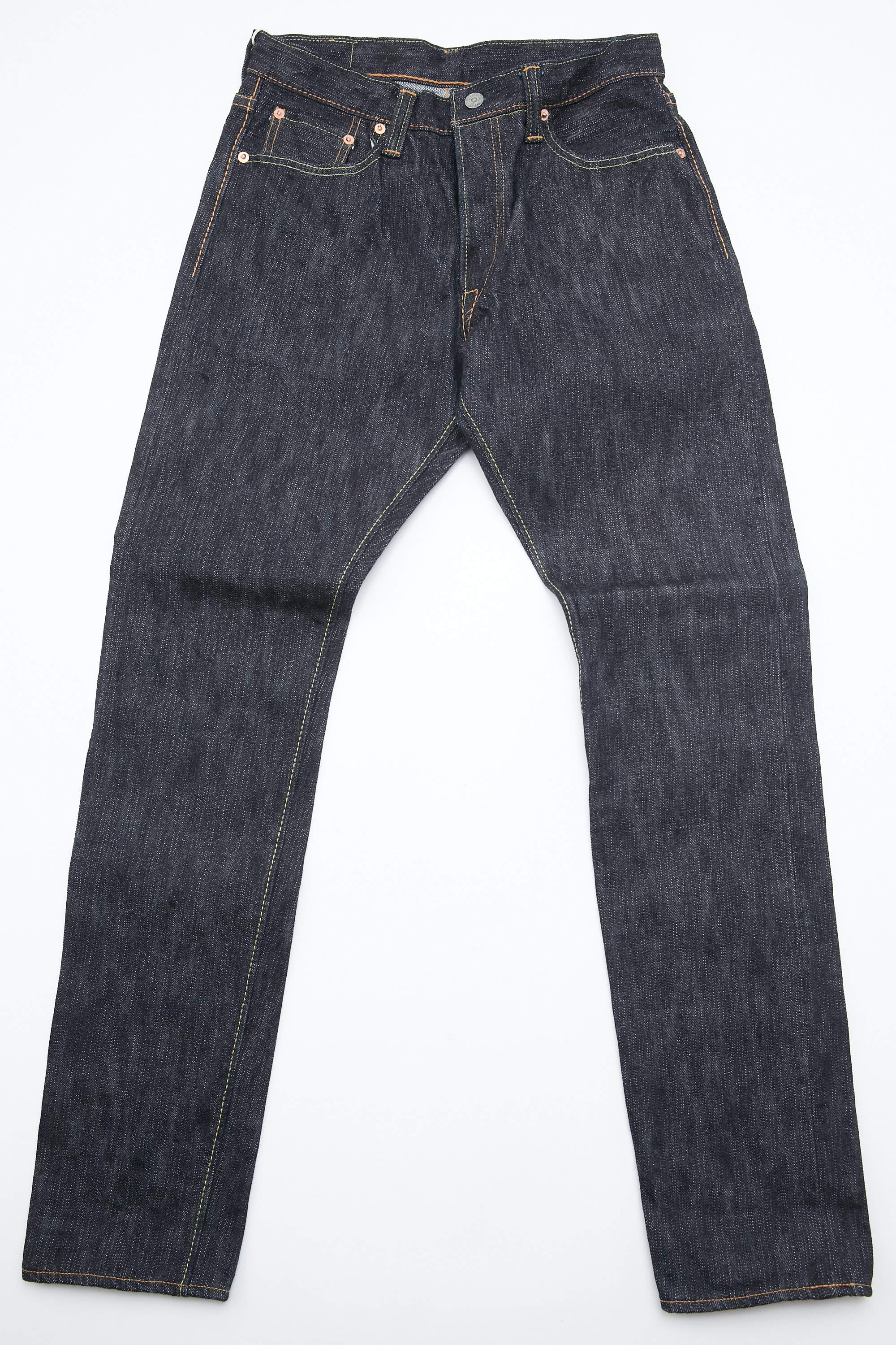 Pure Blue Japan EX-019 Men's Woven Jeans 17.5oz EX Slub Relaxed Tapered ...