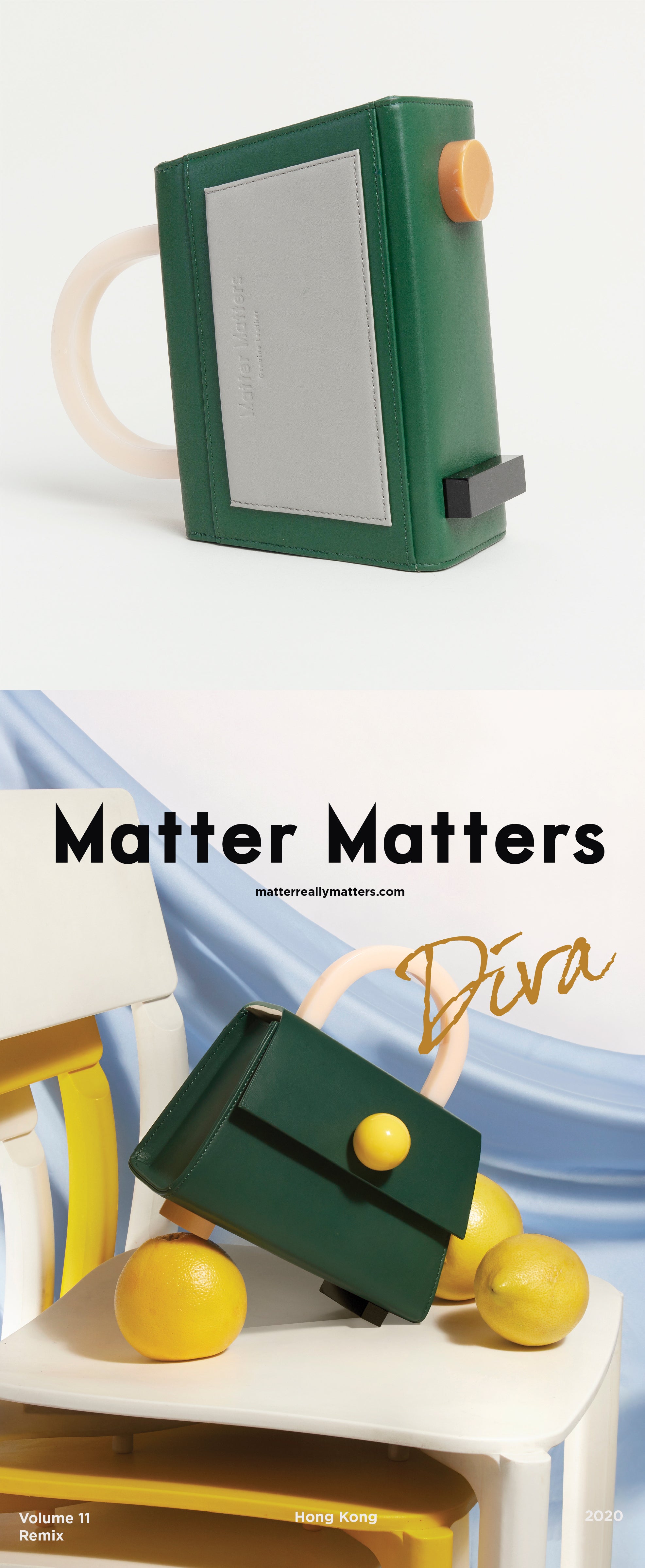 MATTER MATTERS Diva satchel bag - Dark Green | Garmentory
