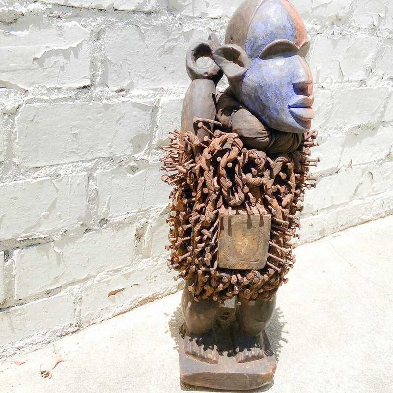 Vintage Kongo Peoples Power Figure Nkisi Nkondi | Garmentory