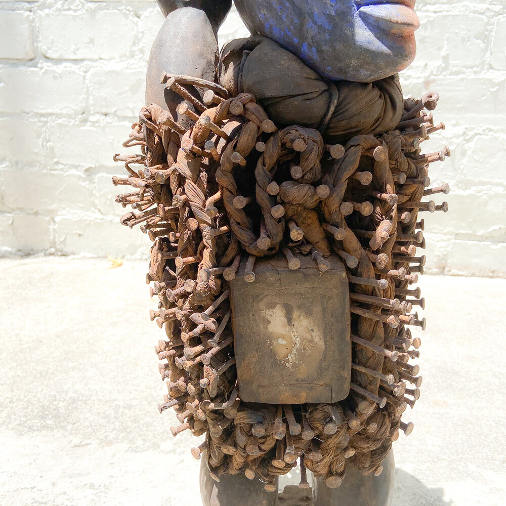 Vintage Kongo Peoples Power Figure Nkisi Nkondi | Garmentory